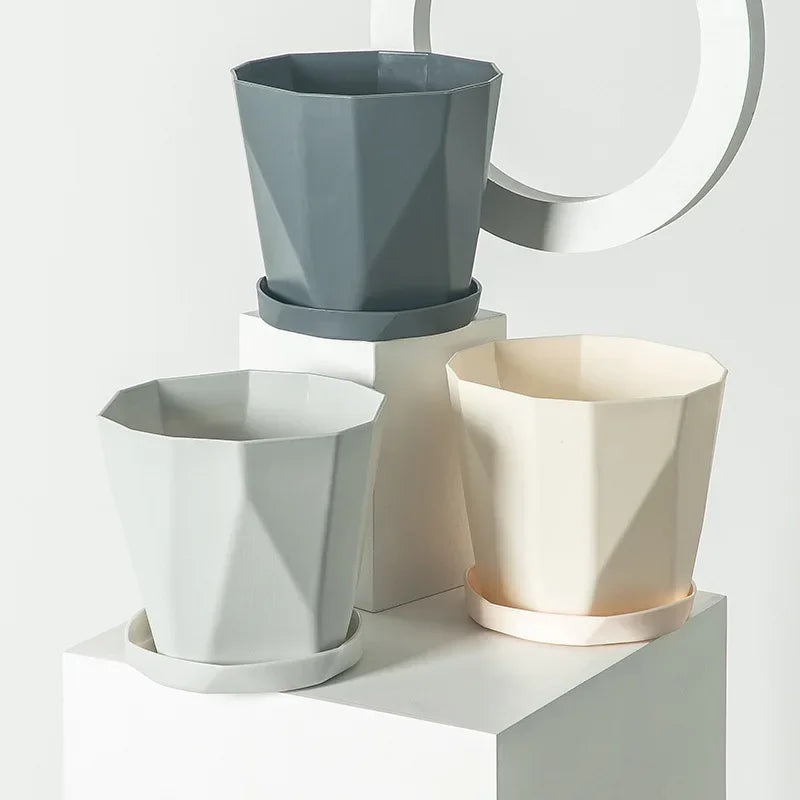Angled Flower Pot – Basil